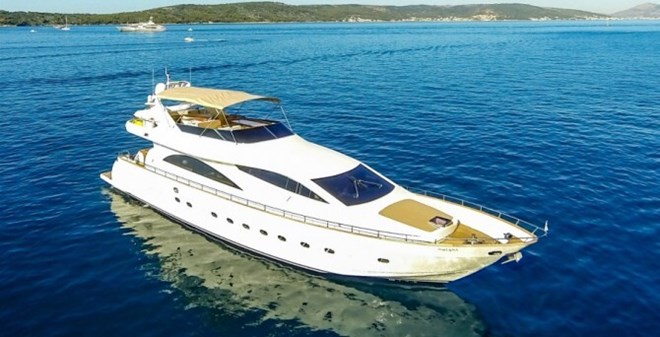 Amer 86 ID3597 - Megayacht in marina Trogir for charter in Croatia