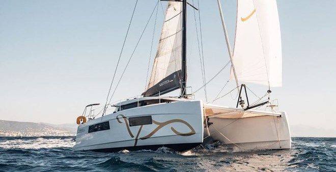 Nautitech 44 Open ID6706 - Catamaran sailing yacht in marina Kastela ...